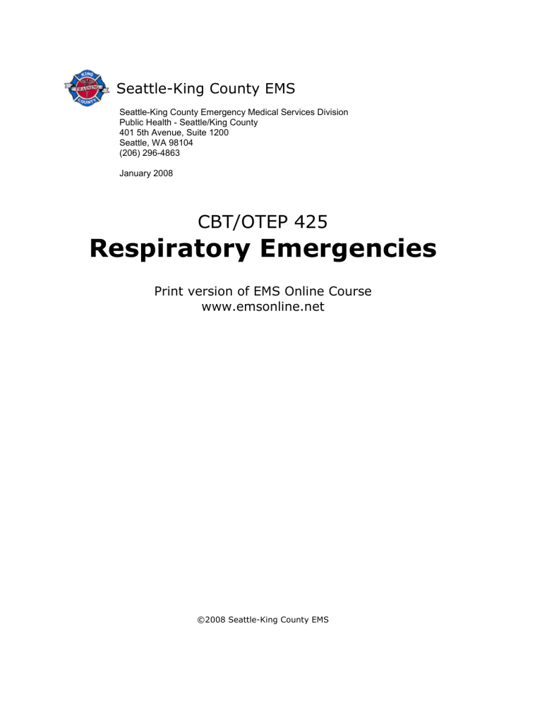 Respiratory Emergencies