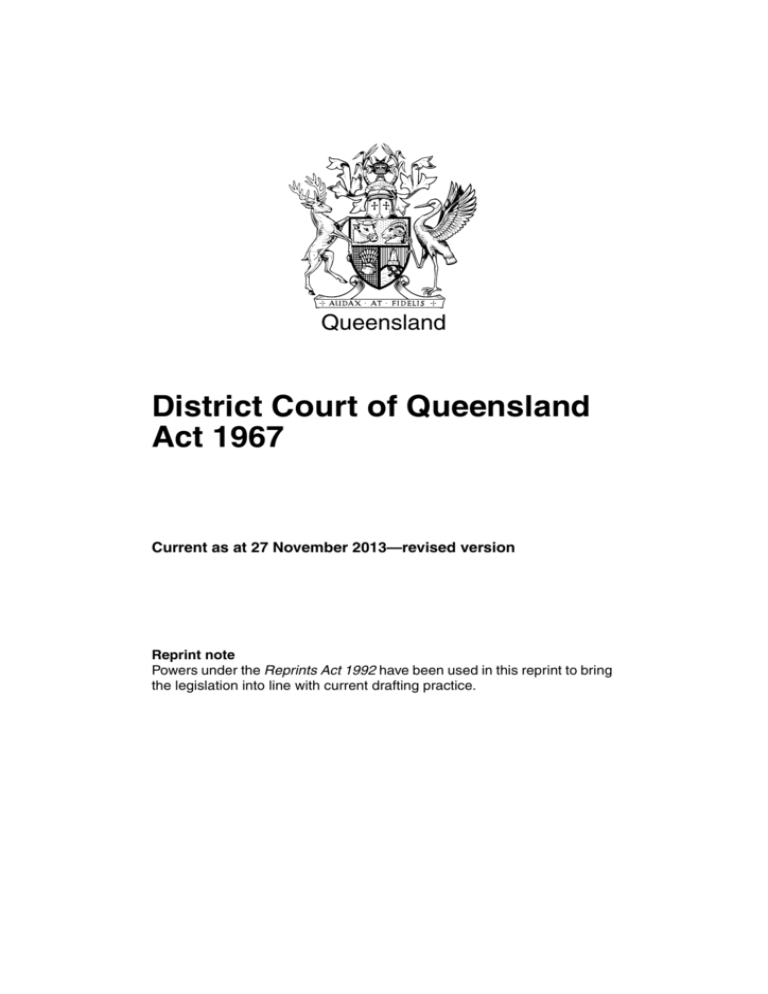 District Court of Queensland Act 1967
