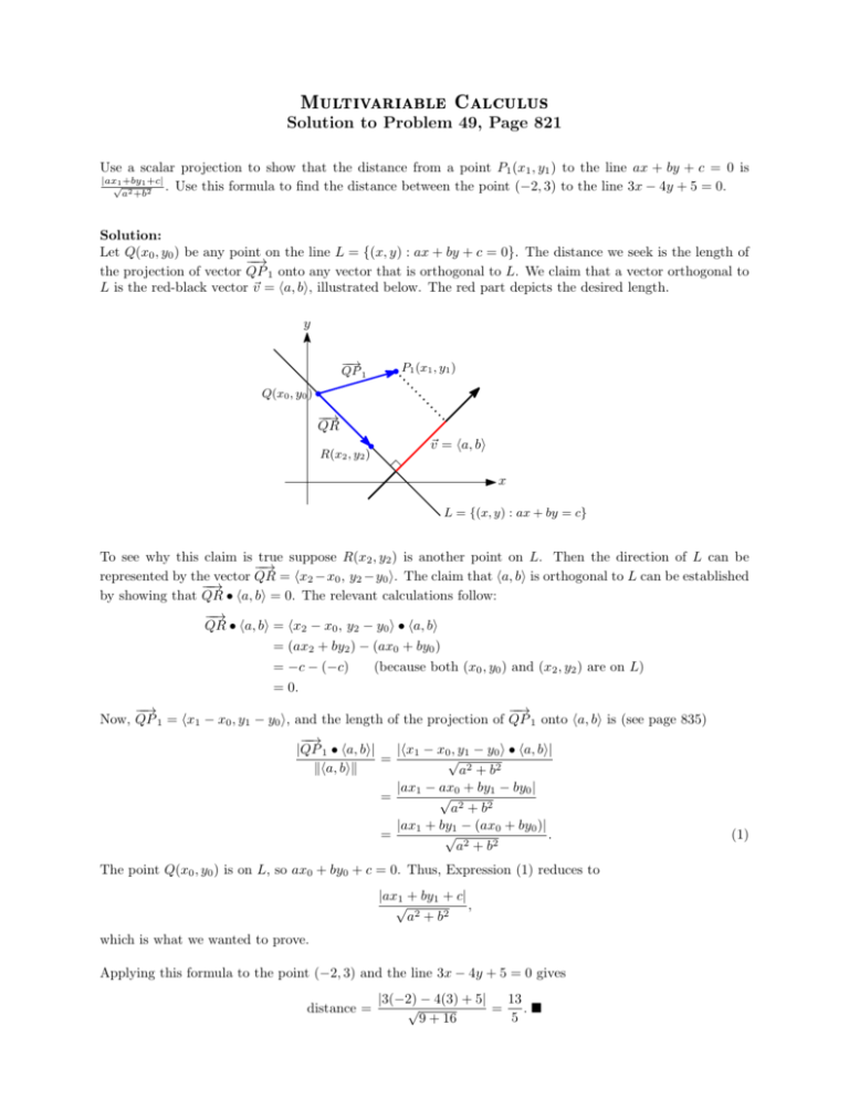 Multivariable Calculus Multivariable Calculus