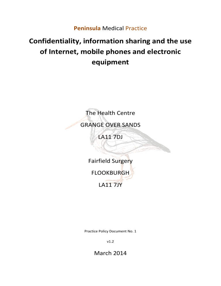 confidentiality & information sharing policy v1.2