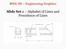 The Alphabet of Lines in Technical Drawing
