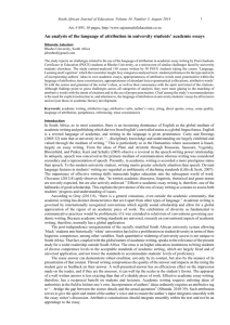 VERBS of ATTRIBUTION