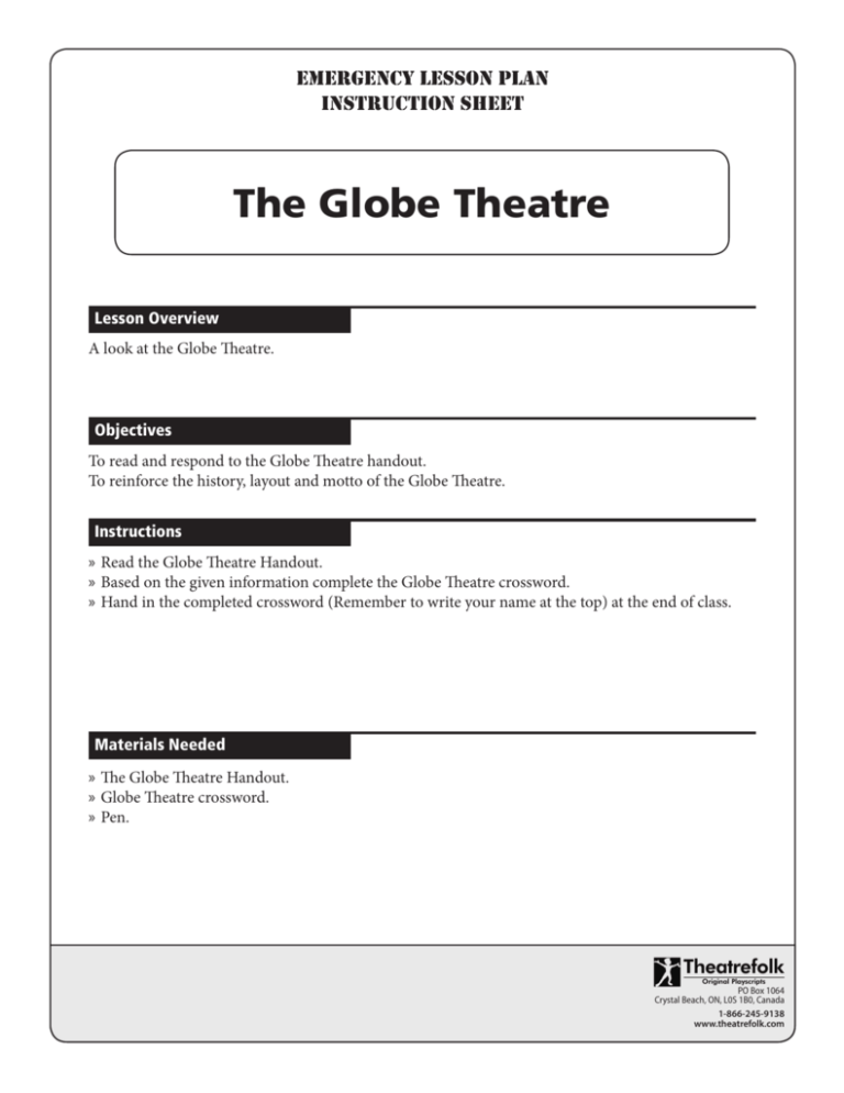 A Sample Vocabulary Emergency Lesson Plan A Sample Vocabulary Emergency Lesson Plan
