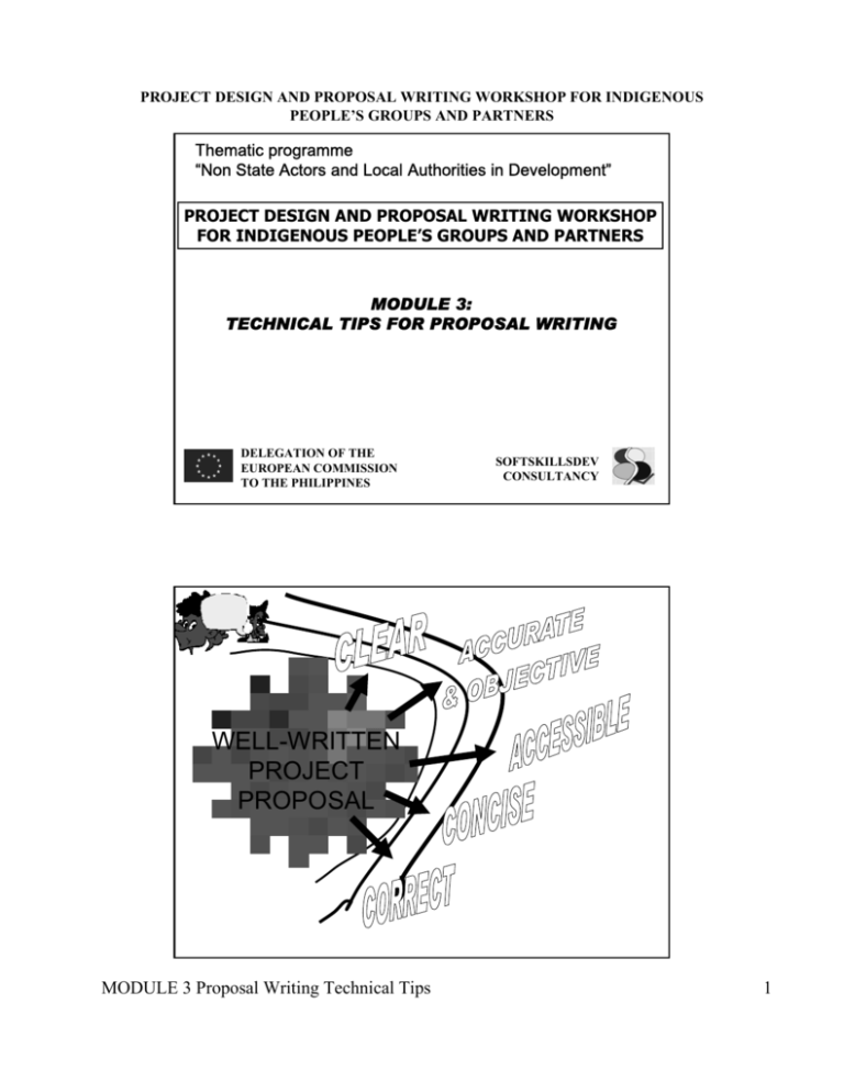 project design and proposal writing workshop