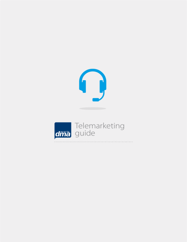 Telemarketing guide - Direct Marketing Association