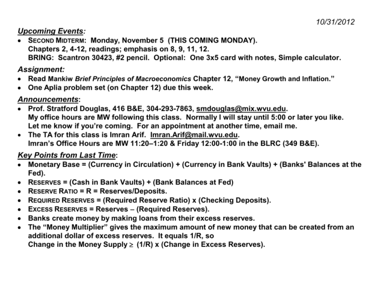 Key Points For August 24 2006