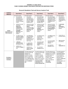 NYS gr6-8 Extended Response Rubric