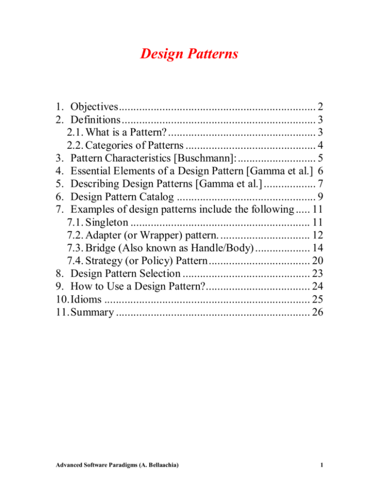 What Is A Pattern What Is A Pattern