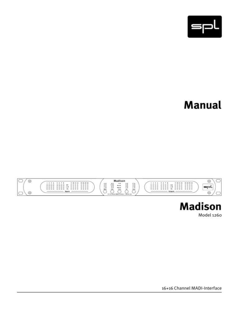 Manual SPL Madison