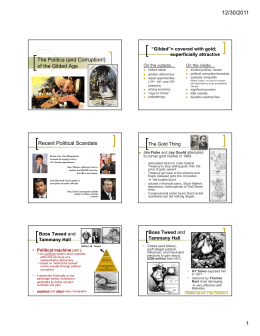 Gilded Age – Political Cartoon Analysis