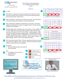 Review of HPI Elements