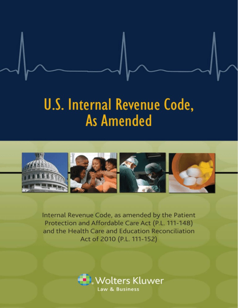 US Internal Revenue Code As Amended US Internal Revenue Code As Amended