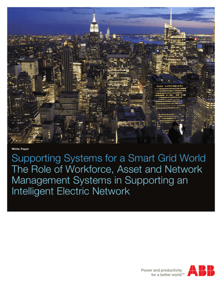 Supporting Systems for a Smart Grid World