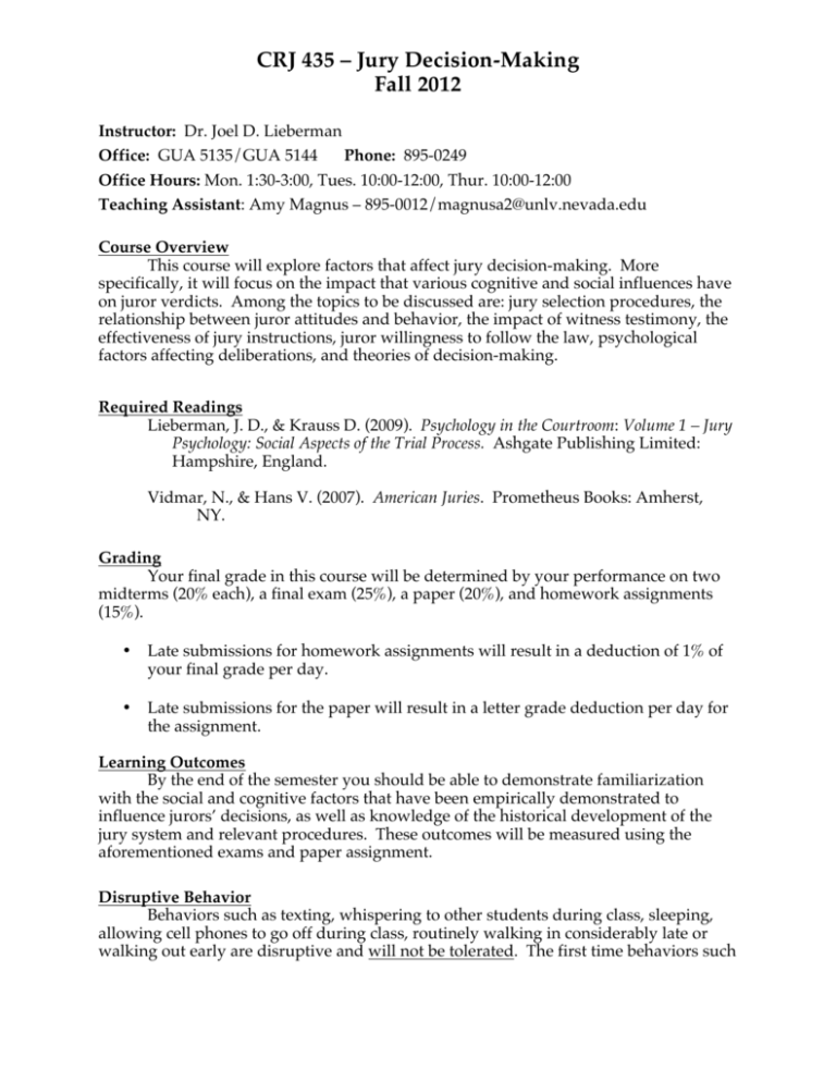 Jury Decision-Making - Cornell University Law School