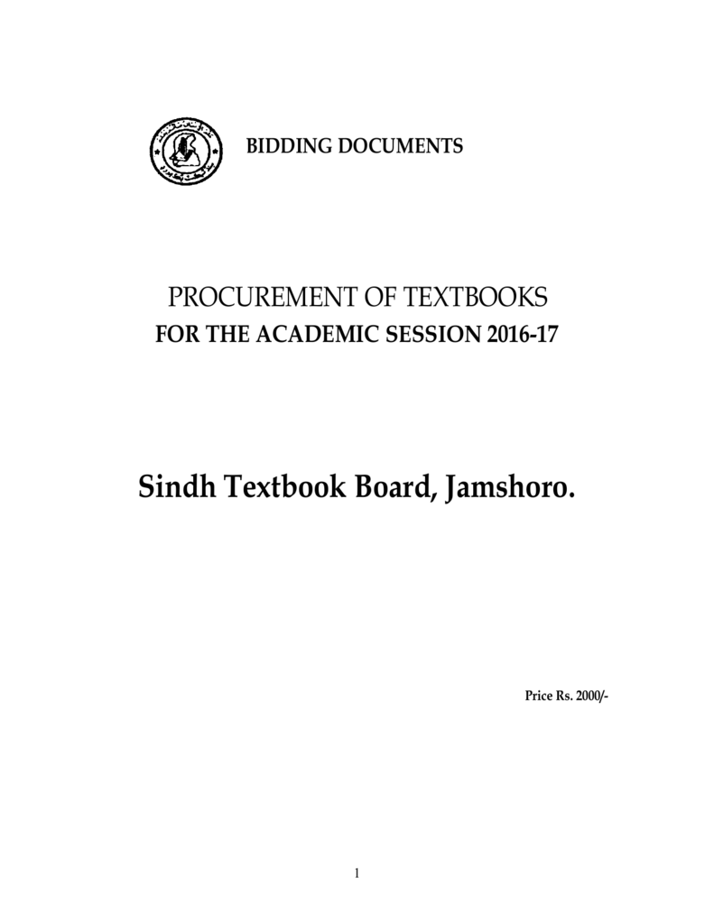 Sindh Textbook Board Jamshoro Sindh Textbook Board Jamshoro