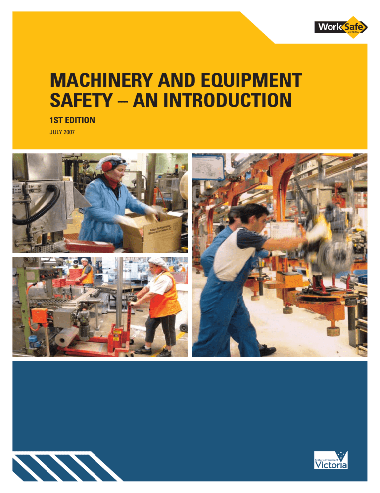 Machinery And Equipment Safety An Introduction
