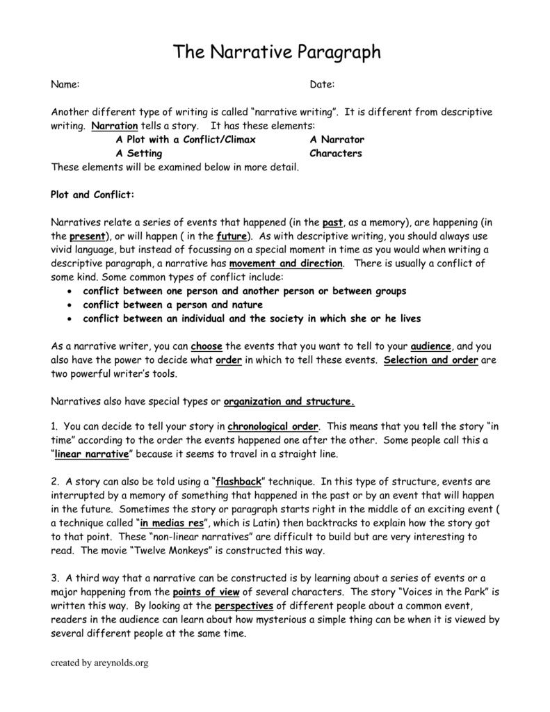 Expository Essay How Many Paragraphs Are In A Personal Narrative