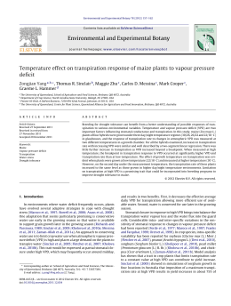 Plant Transpiration Virtual Lab