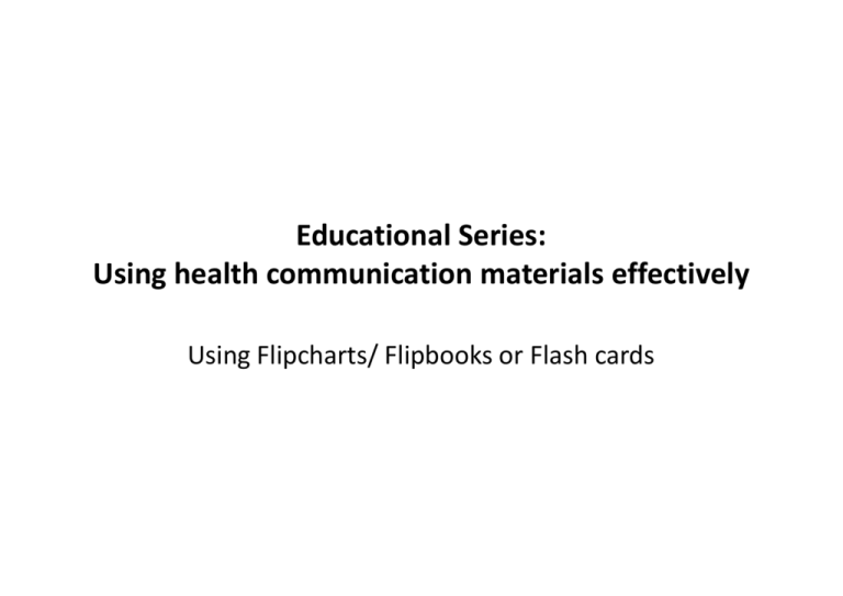 How To Use Flashcards Flipcharts Effectively Elibrary SBCC