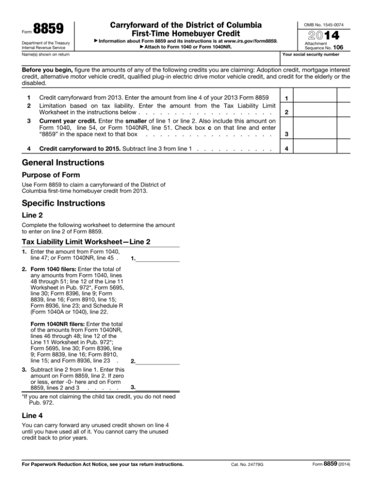Form 8859 1040
