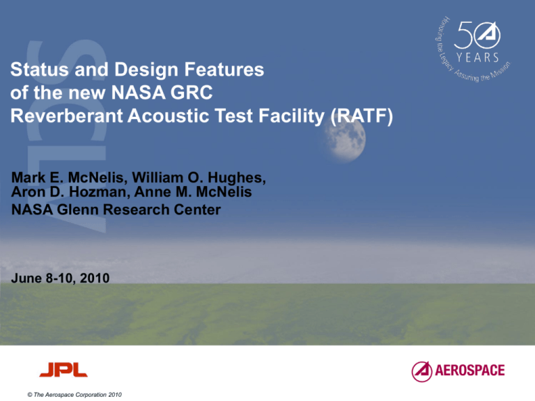 Status and Design Features of the new NASA