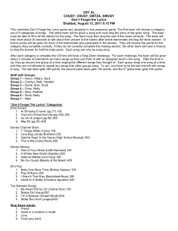 Other Songs - Delta Sigma Theta Sorority. Inc.