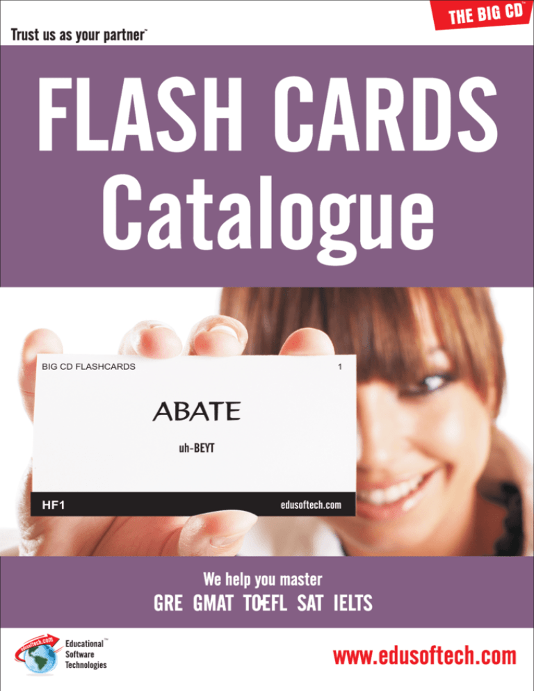 FLASH CARDS Catalogue FLASH CARDS Catalogue