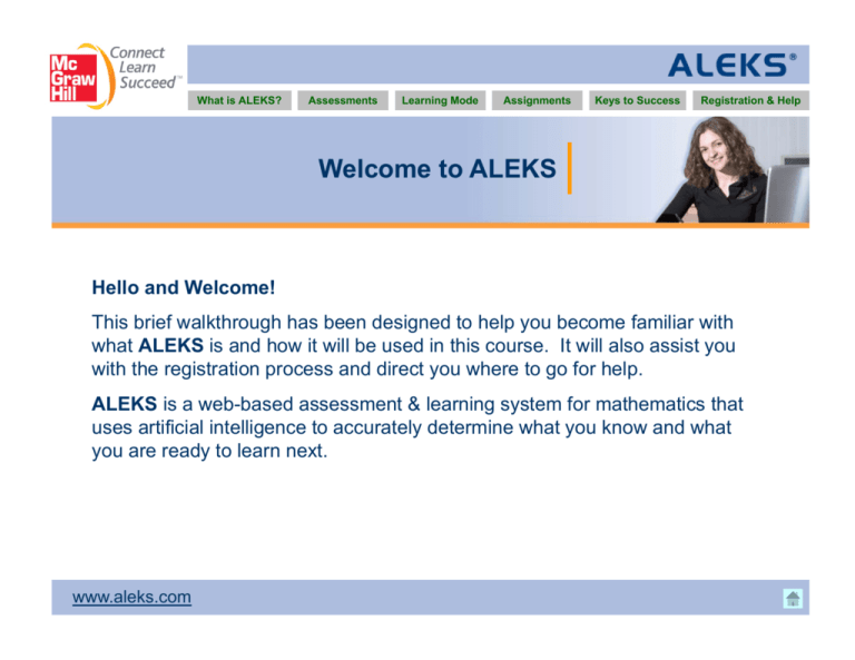 Welcome To ALEKS
