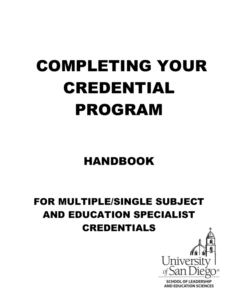 steps to getting a credential