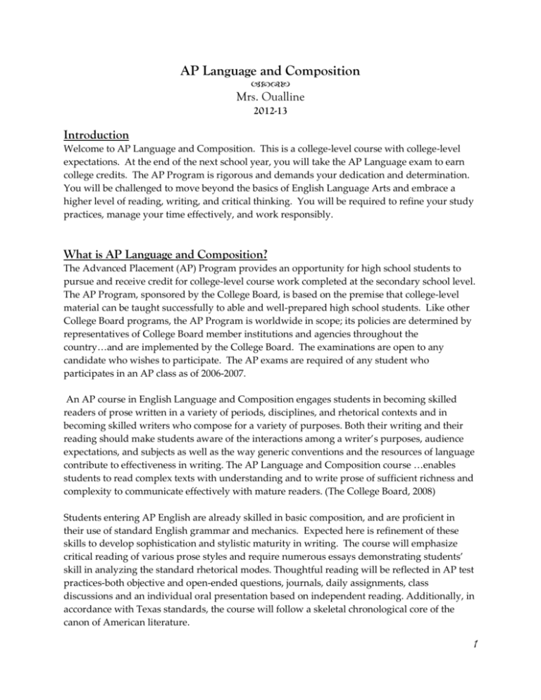 AP Language And Composition