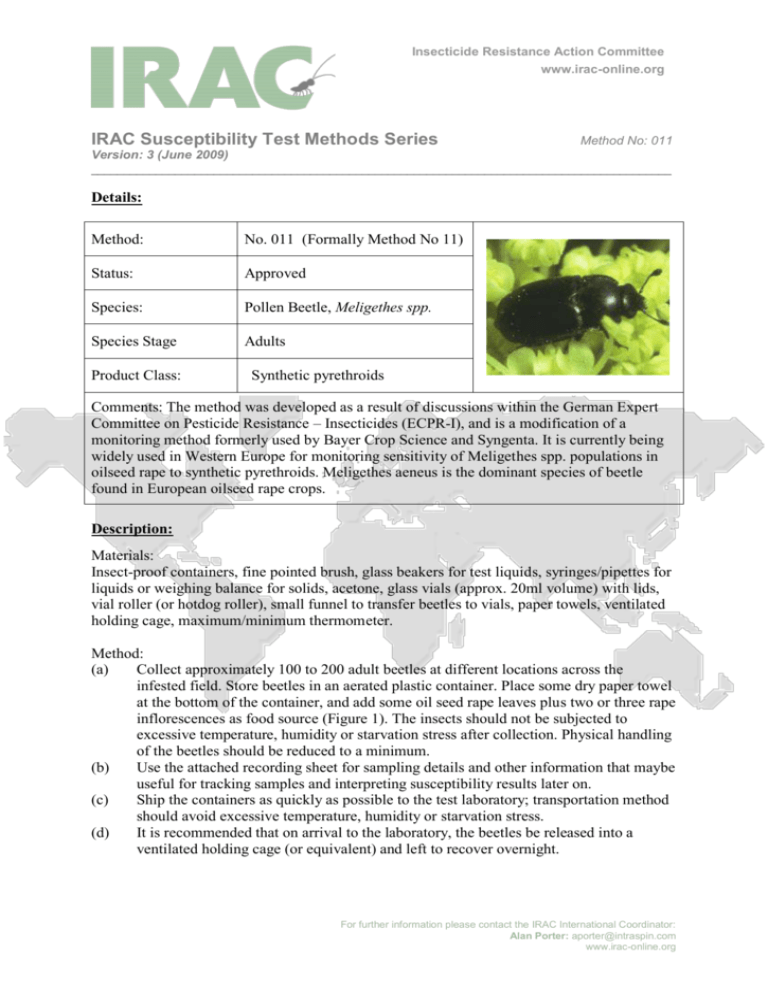IRAC Susceptibility Test Methods Series