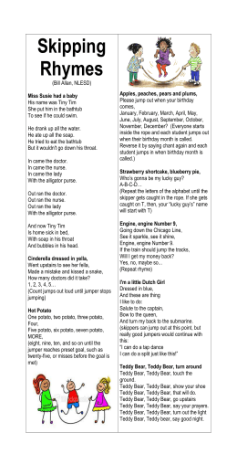 Poems for Emergent Literacy