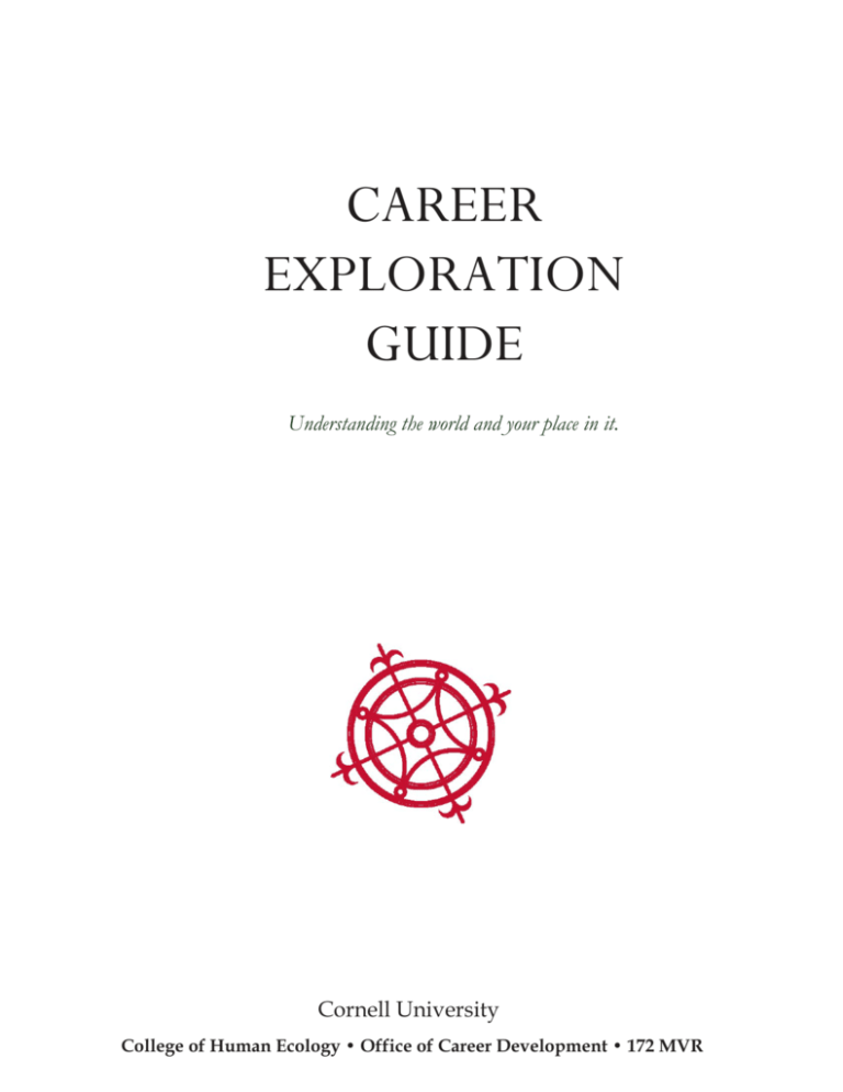 career exploration guide - College of Human Ecology