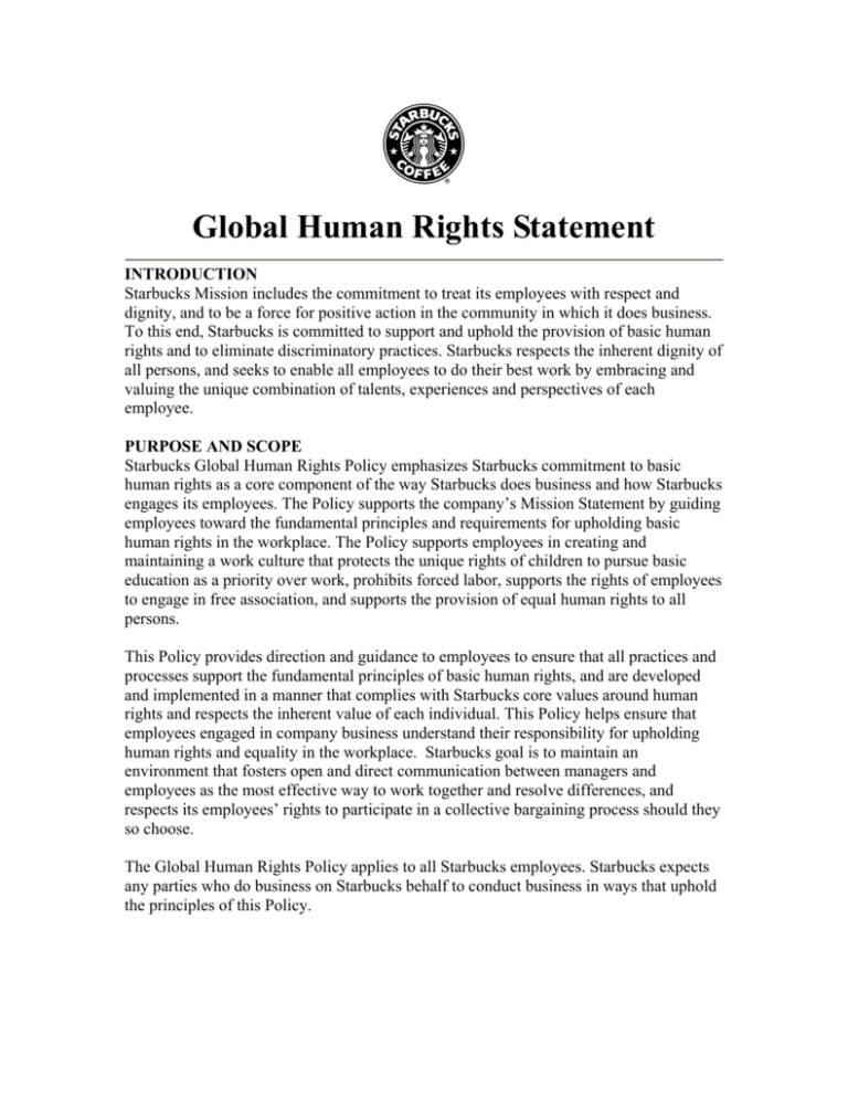 Global Human Rights Standard