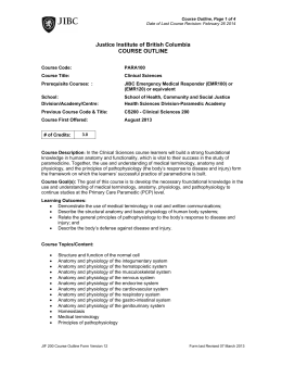 Anatomy and Physiology Prefix