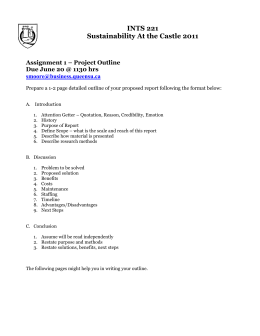 the Purdue OWL Four Main Components for Effective Outlines