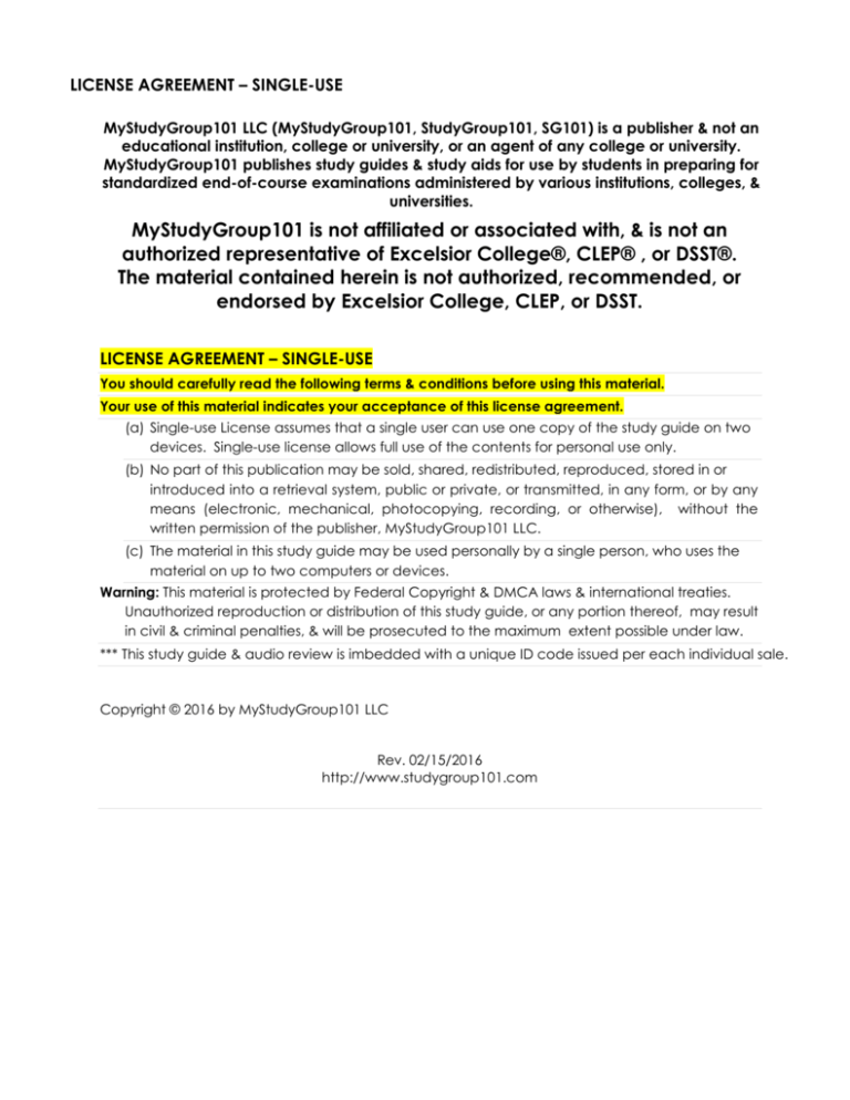How To Use Your Study Guide How To Use Your Study Guide