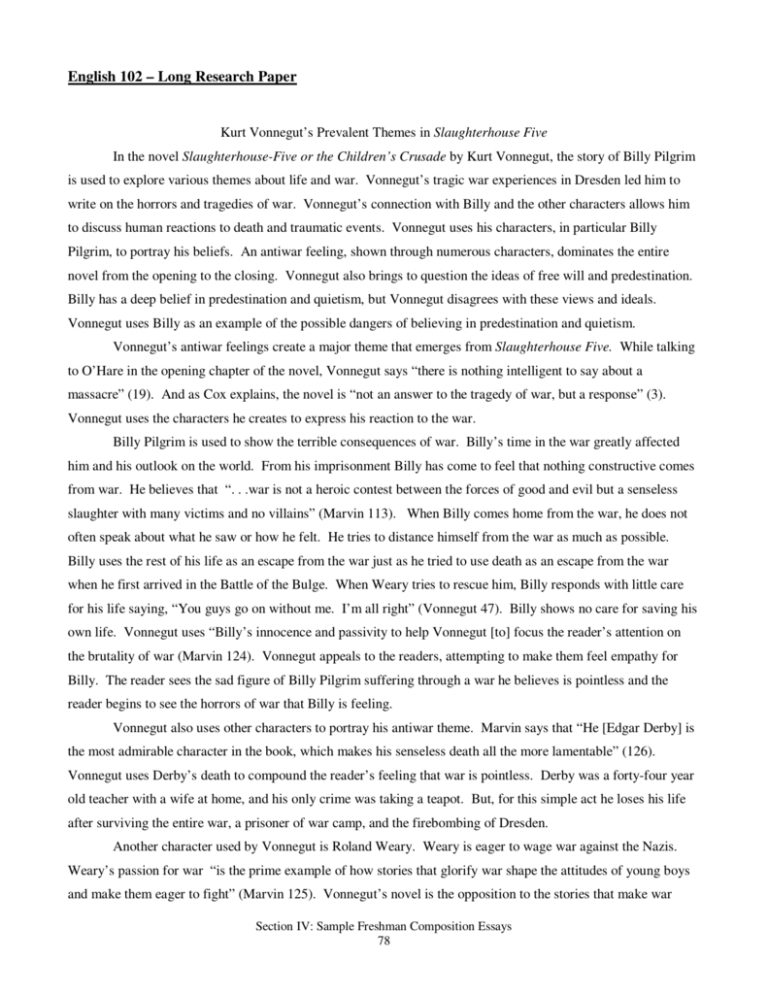 English 102 Long Research Paper English 102 Long Research Paper