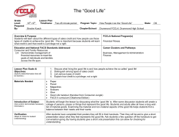 Fccla Planning Process Worksheet