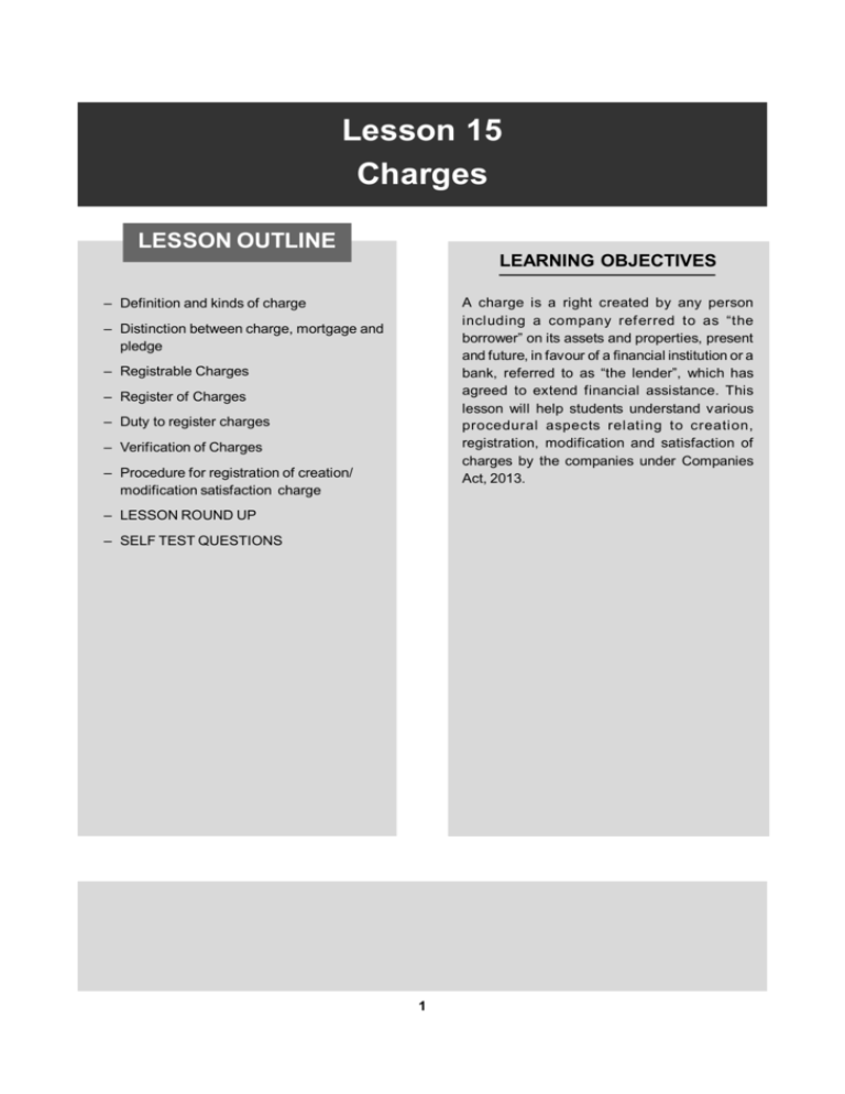 Charges Charges