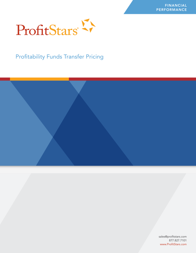 Profitability Funds Transfer Pricing