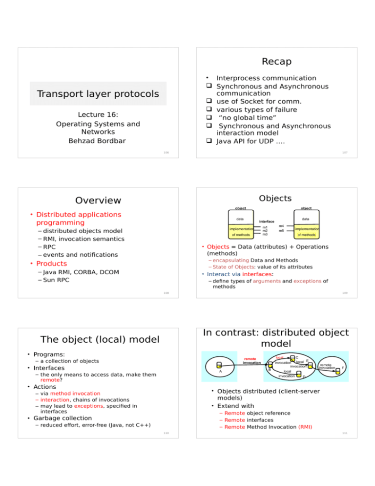 Distributed Object Model