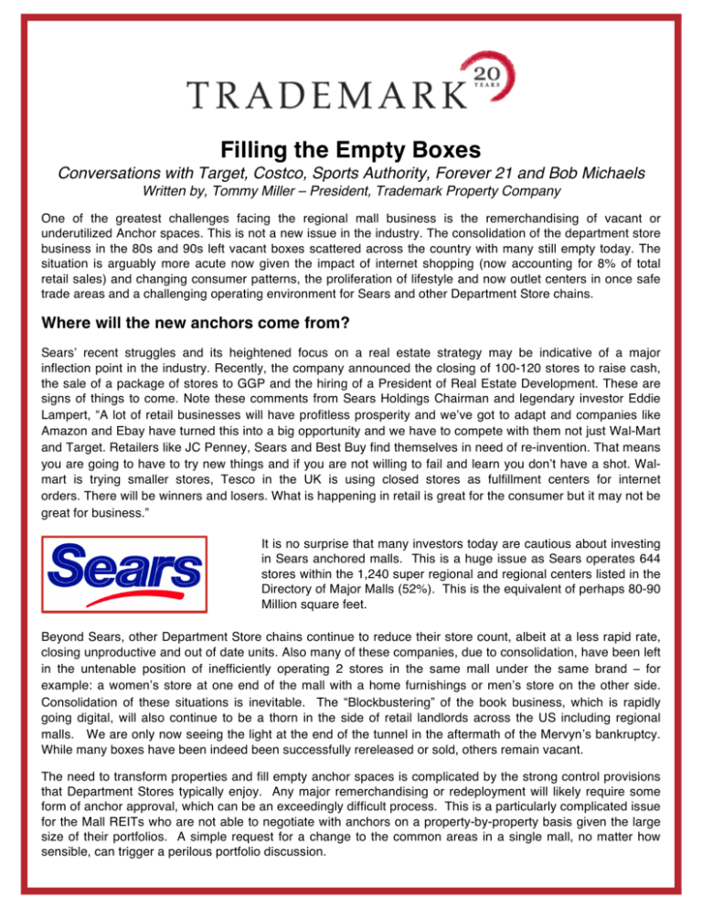 Filling the Empty Boxes