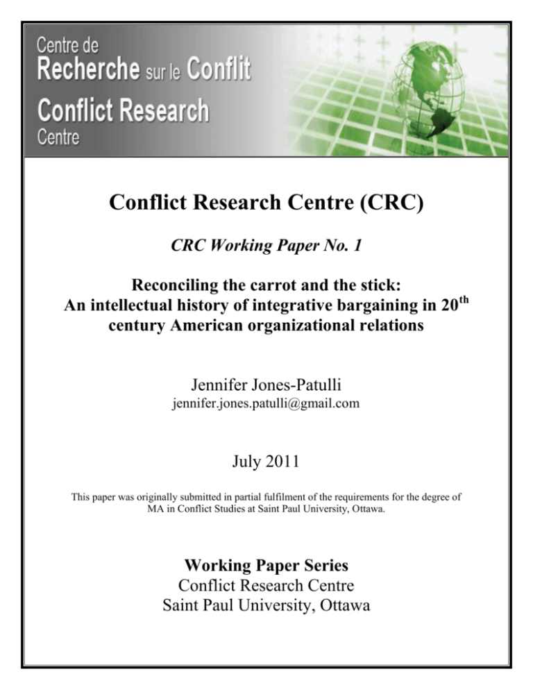 Conflict Research Centre (CRC)