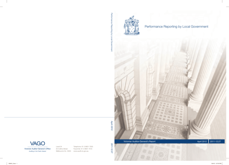 Performance Reporting by Local Government