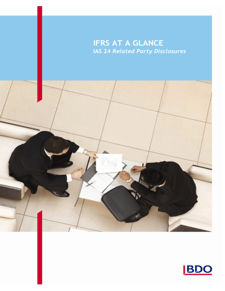 IFRS At A Glance IAS 24 Related Party