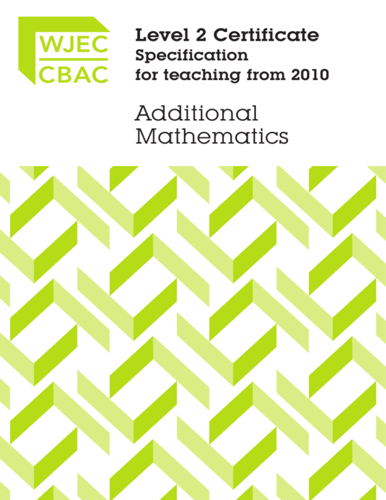 Additional Mathematics