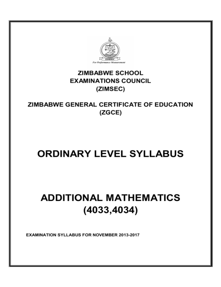 Additional Maths