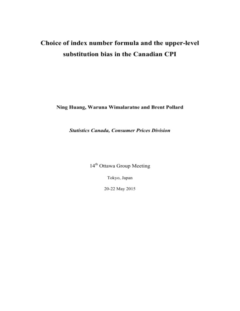 Choice Of Index Number Formula And The Upper