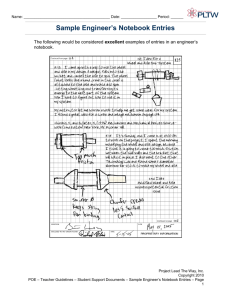 YOUR ENGINEERING NOTEBOOK